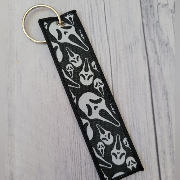horror | Other | Scream Ghostface Horror Embroidered Keychain | Poshmark